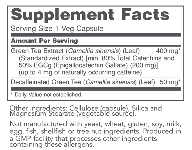 EGCg Green Tea Extract 200 mg EGCg - Protocol for Life Balance