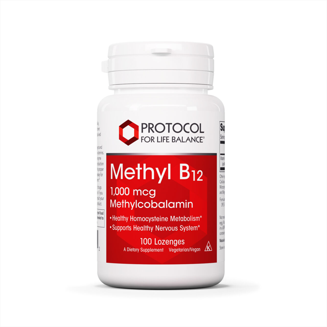 Methyl B12 1,000 mcg - Methylcobalamin - Protocol for Life Balance