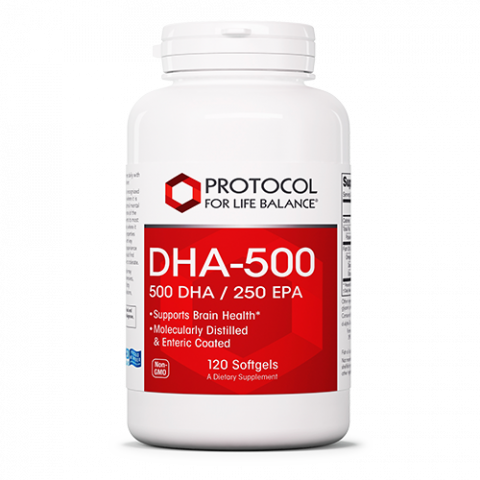 DHA-500 500 mg DHA / 250 mg EPA -500 - Protocol for Life Balance