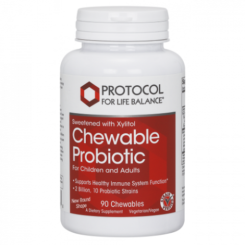 Chewable Probiotic 2 billion CFU - Protocol for Life Balance