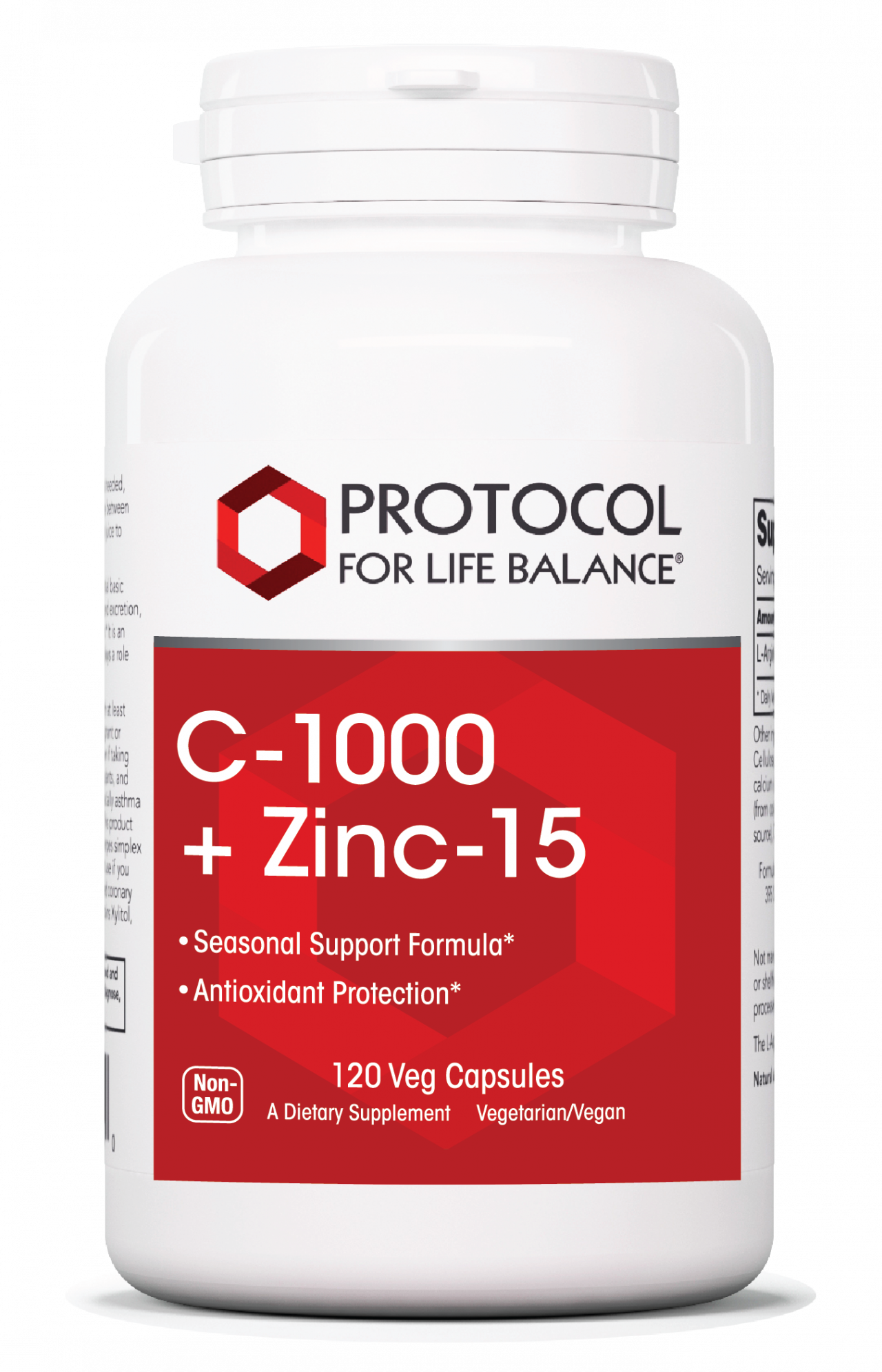 C-1000 + Zinc-15 1,000 mg Vitamin C + 15 mg Zinc Bisglycinate -1000 ...