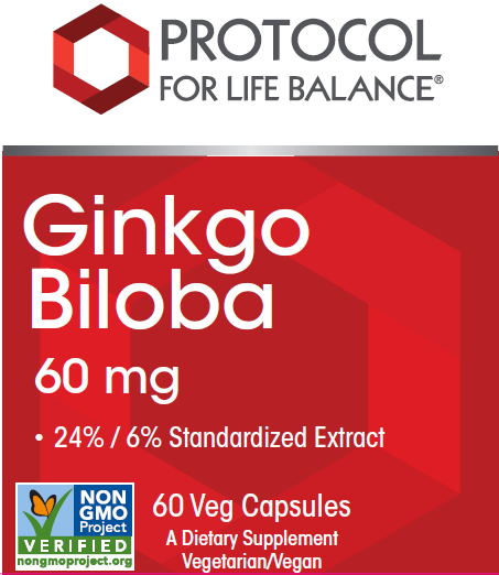Ginkgo Biloba 60 mg - Protocol for Life Balance